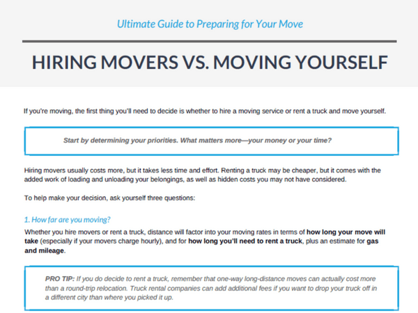 Download the Printable Ultimate Guide to Preparing for Your Move